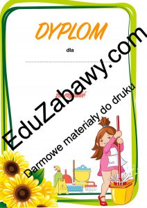 Dyplomy za czystość do pobrania, edycji, wypełnienia i wydruku za darmo