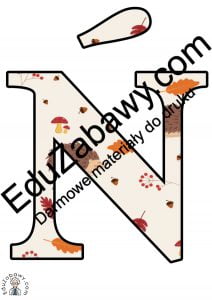 Napis Dzień Jeża w dary jesieni do druku i ozdoby sali przedszkola