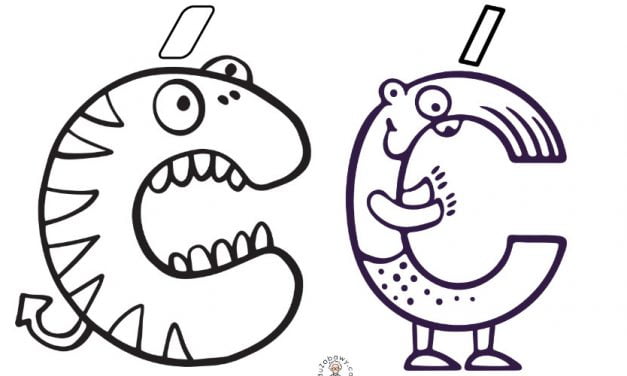 Nauka pisania litery Ć, karty pracy dla przedszkolaków, uczniów do druku