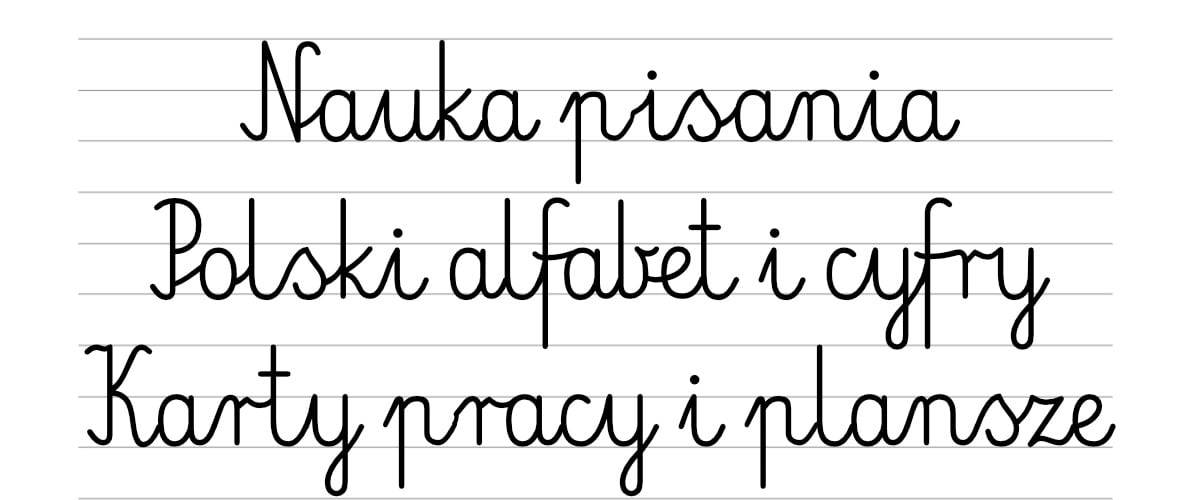 Nauka pisania liter pisanych i drukowanych, cyfr dla dzieci - PDF do druku