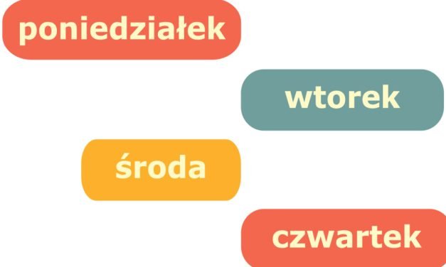 Dni tygodnia: plakaty i plansze A4 i XXL w PDF do wydruku za darmo