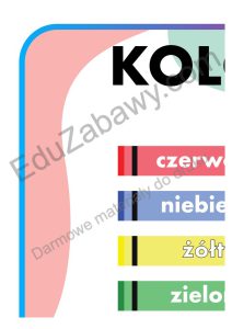 Plansze dydaktyczne: Kolory: PDF do druku w formacie A4 i XXL