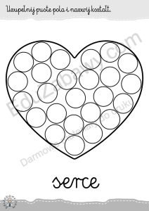 Wypełnij puste pola: karty pracy PDF do druku dla klas 1, 2, 3