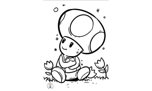 Darmowe kolorowanki: Super Mario Bros dla dzieci do druku