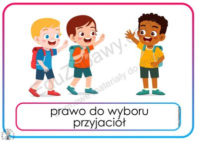 Plansze dydaktyczne: Prawa dziecka do druku za darmo