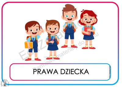 Plansze dydaktyczne: Prawa dziecka do druku za darmo