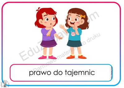 Plansze dydaktyczne: Prawa dziecka do druku za darmo