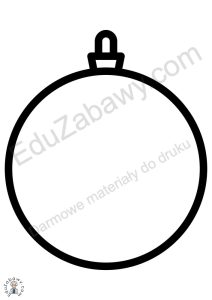 Szablon do prac plastycznych: Bombki - sople do druku za darmo