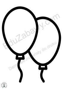 Szablon do prac plastycznych: Balony do druku za darmo
