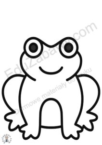 Szablon do prac plastycznych: Żaba do druku za darmo